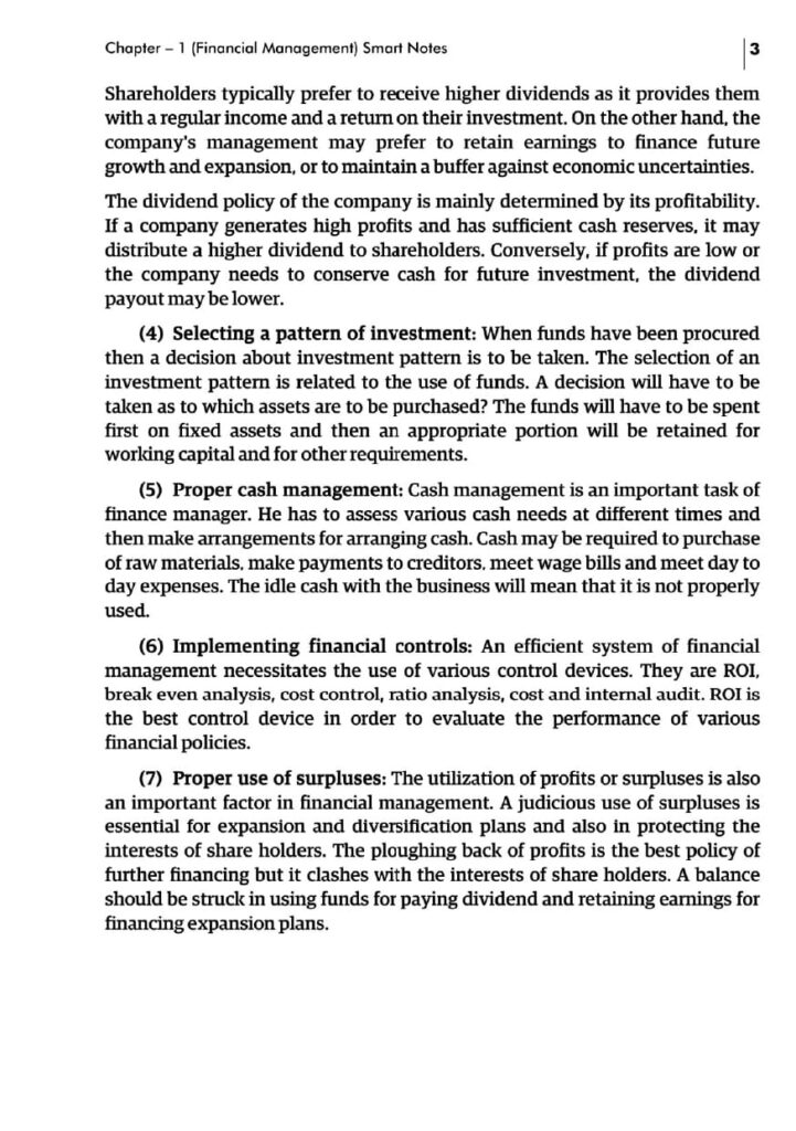 Financial Management BBA 204 - FM Notes IP University