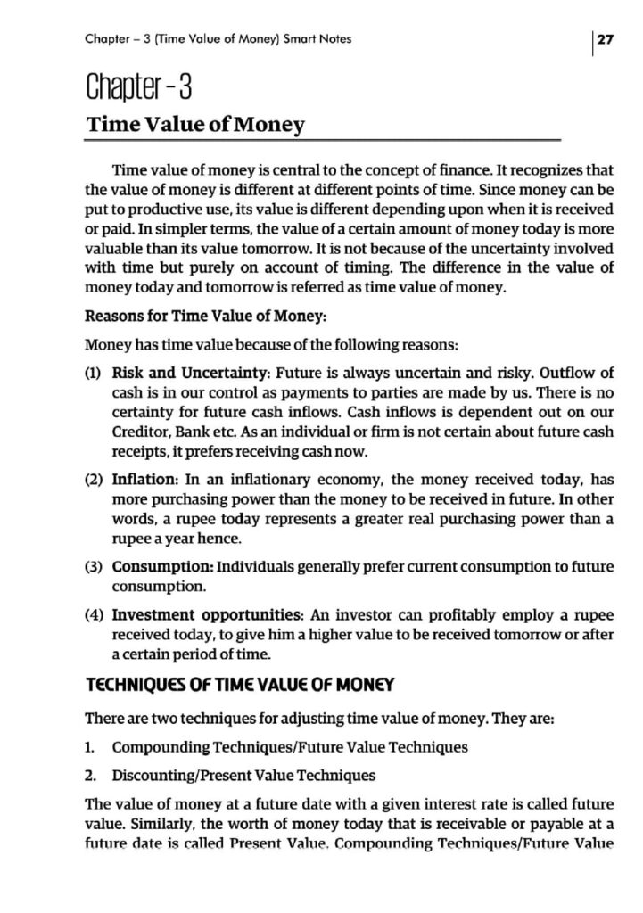 Financial Management BBA 204 - FM Notes IP University